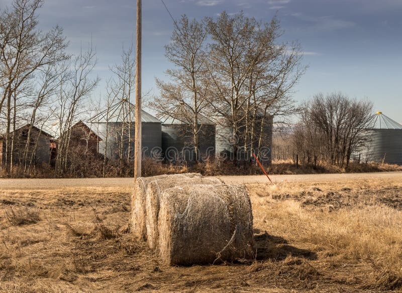 Fields Marshes Rustic Out Buildings Red Deer County Alberta Canada ...