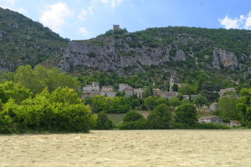 Monieux in Provence stock image. Image of architecture - 42363469