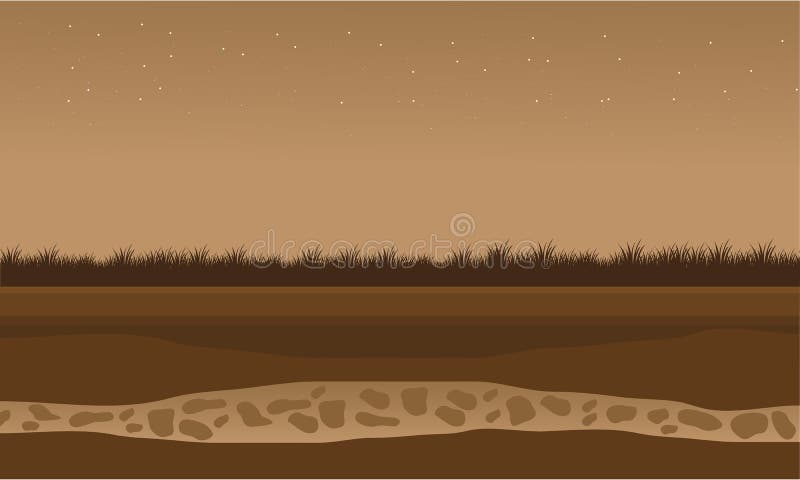 Fields Scenery Brown Backgrounds Game Stock Vector - Illustration of ...