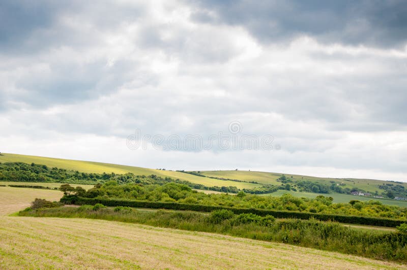 Fields in Southern England stock photo. Image of isle - 55511688