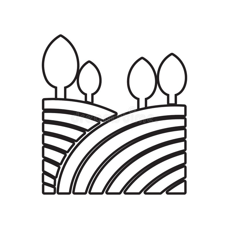 Flower Fields Outline Stock Illustrations – 102 Flower Fields Outline ...