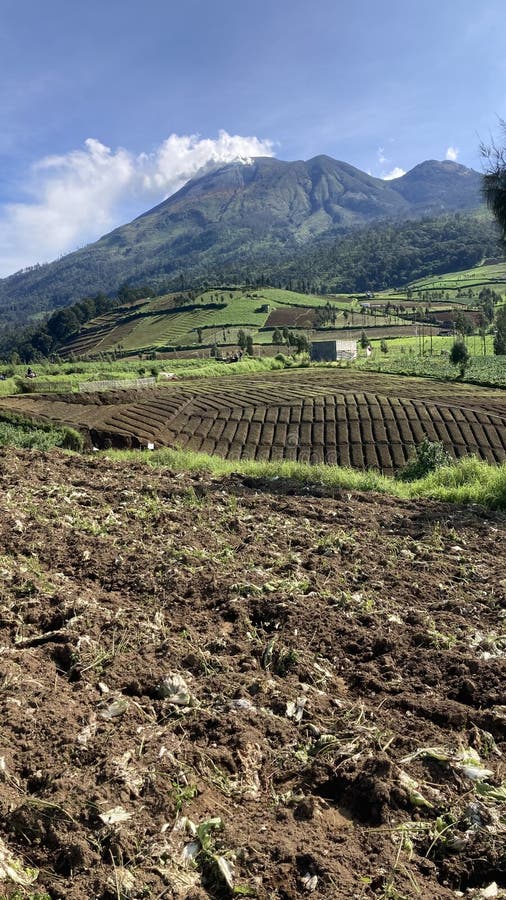 Sky with the Mountain at Batu, Malang Stock Photo - Image of batu ...