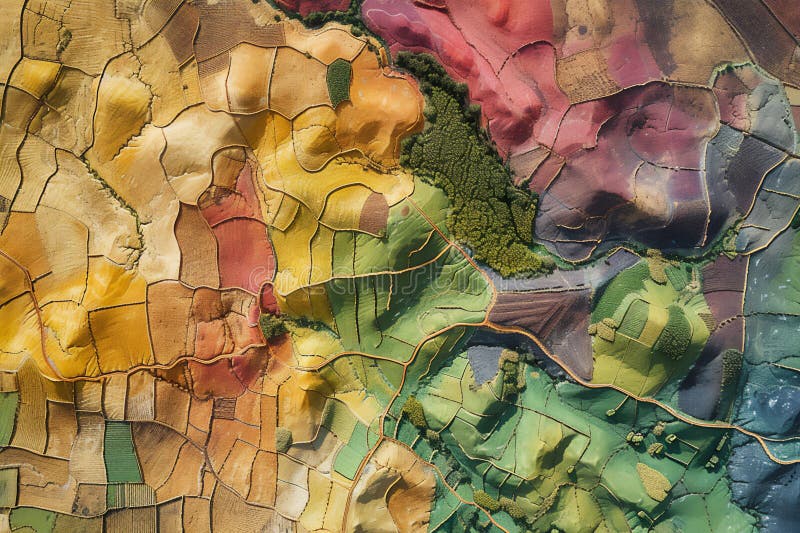 Map of Agricultural Fields Made with LIDAR Technology. GIS Product Made ...