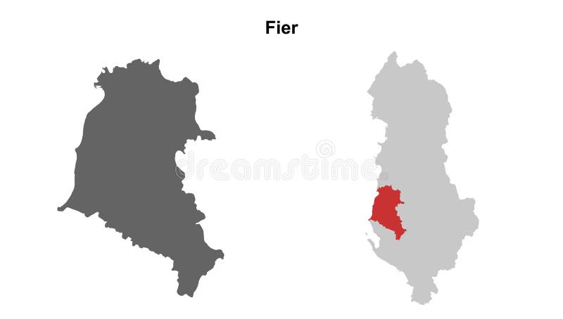 Fier outline map stock vector. Illustration of administrative - 378837040