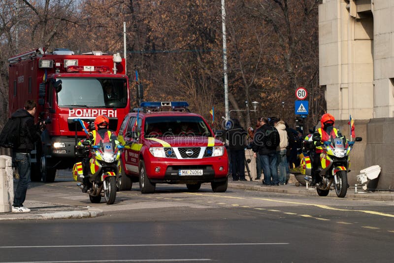 Fire Truck at 1st of December Parade Editorial Stock Photo - Image of ...