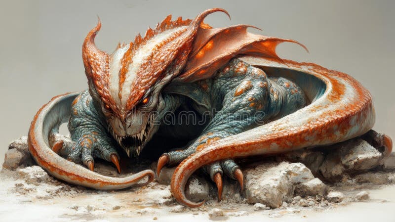 Fierce Alien Monster with Powerful Stance and Sharp Claws Stock ...