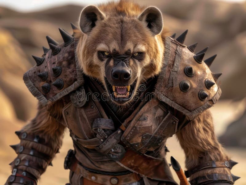Fierce Armored Bear Warrior Stock Illustration - Illustration of ...