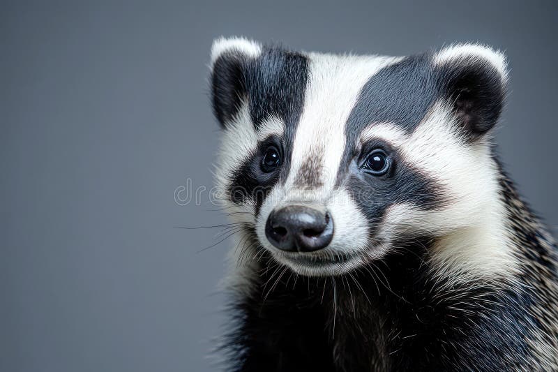 Fierce Badger Standing Strong with Sharp Claws Stock Photo - Image of ...