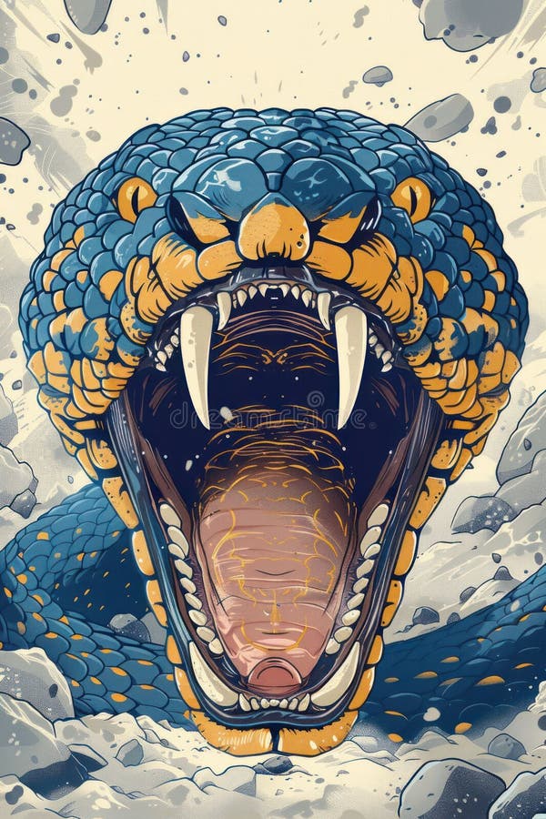 Fierce Venomous King Cobra Striking Pose, Aggressive Reptile, Jungle ...