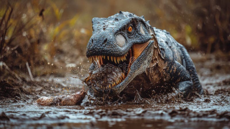 A Fierce Creature Emerges from the Water in Search of Its Next Meal ...