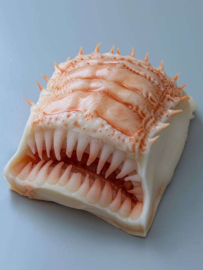 Fierce Deep Sea Creature with Sharp Teeth Stock Illustration ...