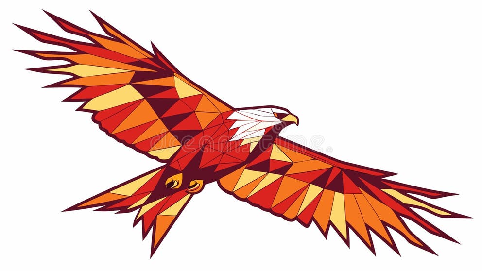 Fierce Eagle in Flight, Dynamic Predatory Bird Vector, Vector Design Generative AI Stock Vector ...