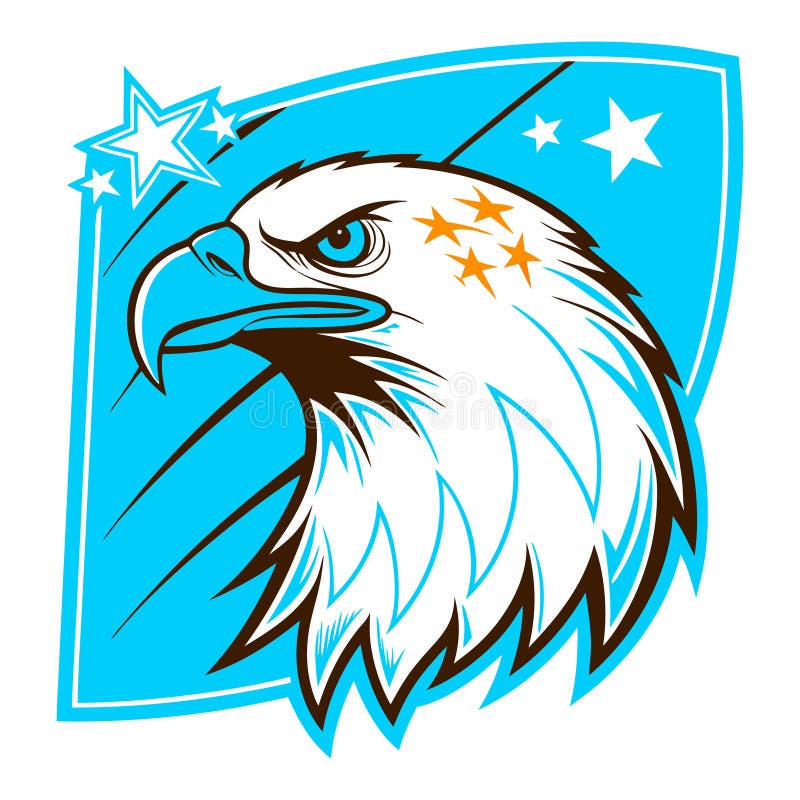 Fierce Eagle Logo Design stock vector. Illustration of freedom - 364059136