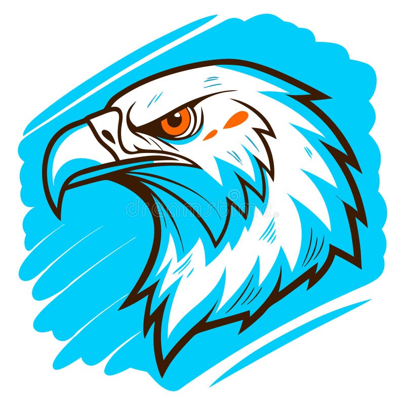Fierce Eagle Logo Design stock vector. Illustration of icon - 364059451