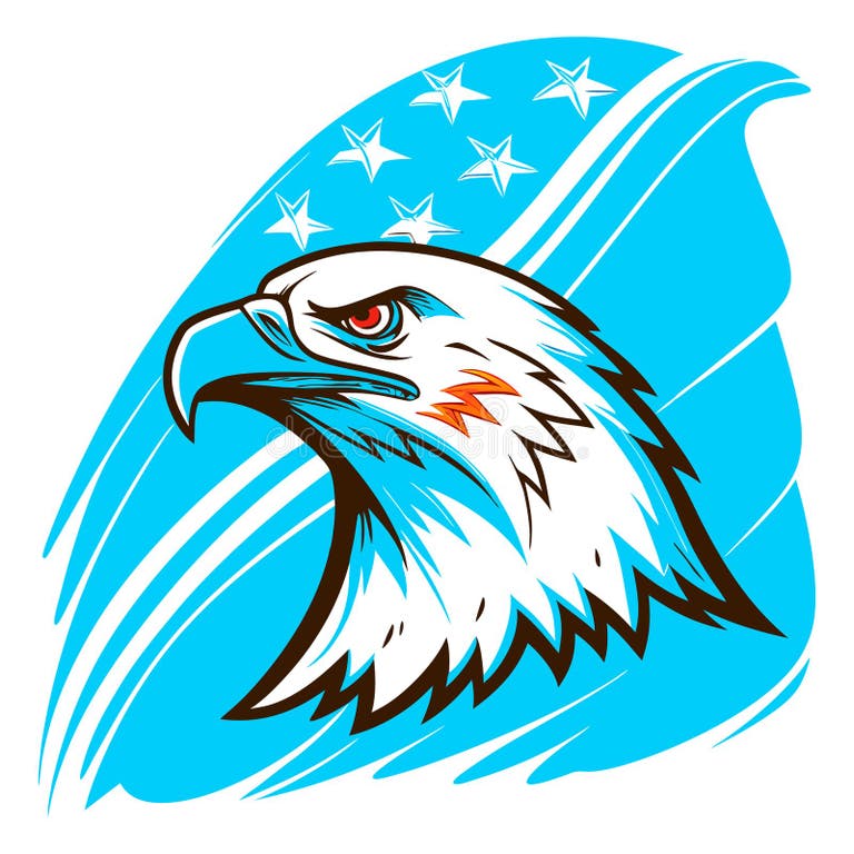 Fierce Eagle Logo Design stock vector. Illustration of freedom - 364058705