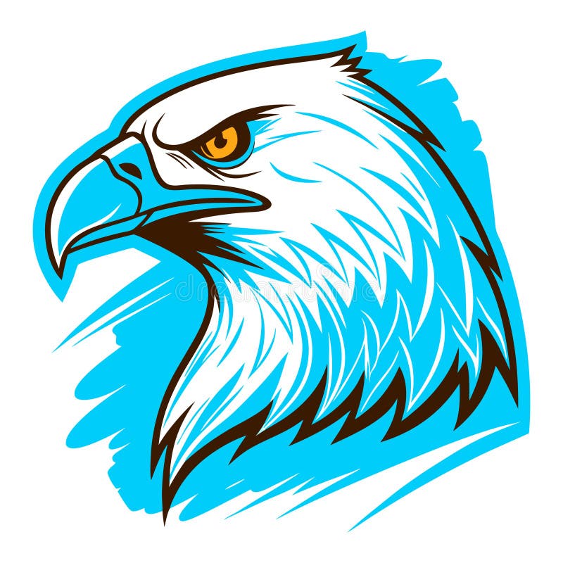 Fierce Eagle Logo Design stock illustration. Illustration of sketch ...
