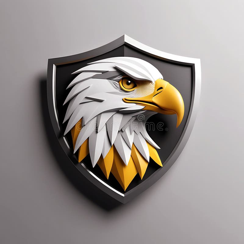 Fierce Eagle Logo for Team Identity Stock Illustration - Illustration ...