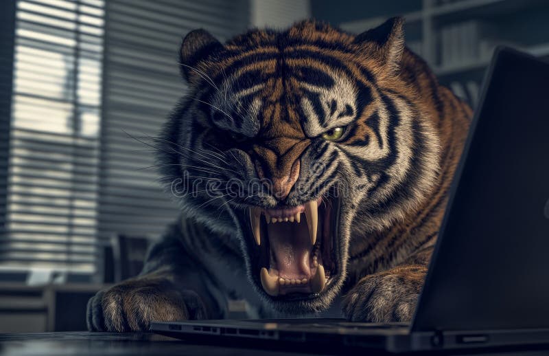 A Fierce and Enraged Tiger in the Office is Known As Generative Ai ...