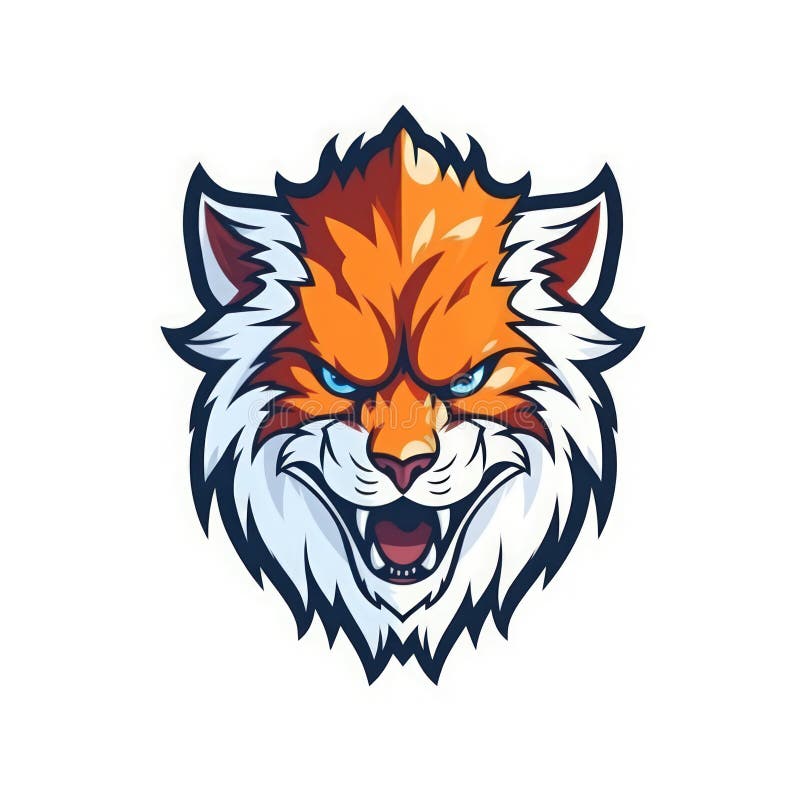 Fierce Exotic Animal Head Logo . Stock Illustration - Illustration of ...