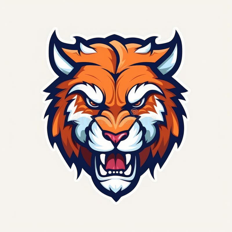 Fierce Exotic Animal Head Logo . Stock Illustration - Illustration of ...