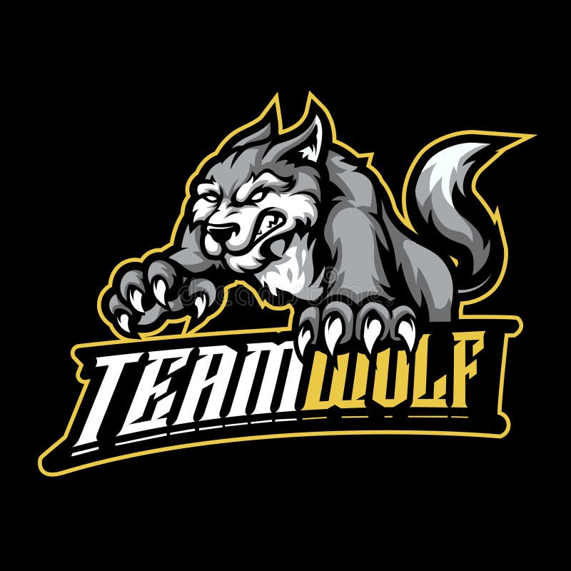 Fierce and Fearless Wolf Mascot Logo Concepts Stock Vector ...