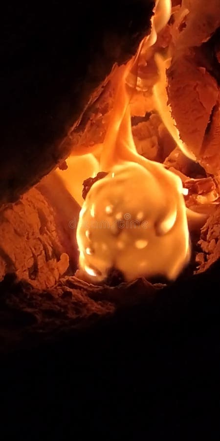 Fierce flameball rolling stock photo. Image of dessert - 235396776