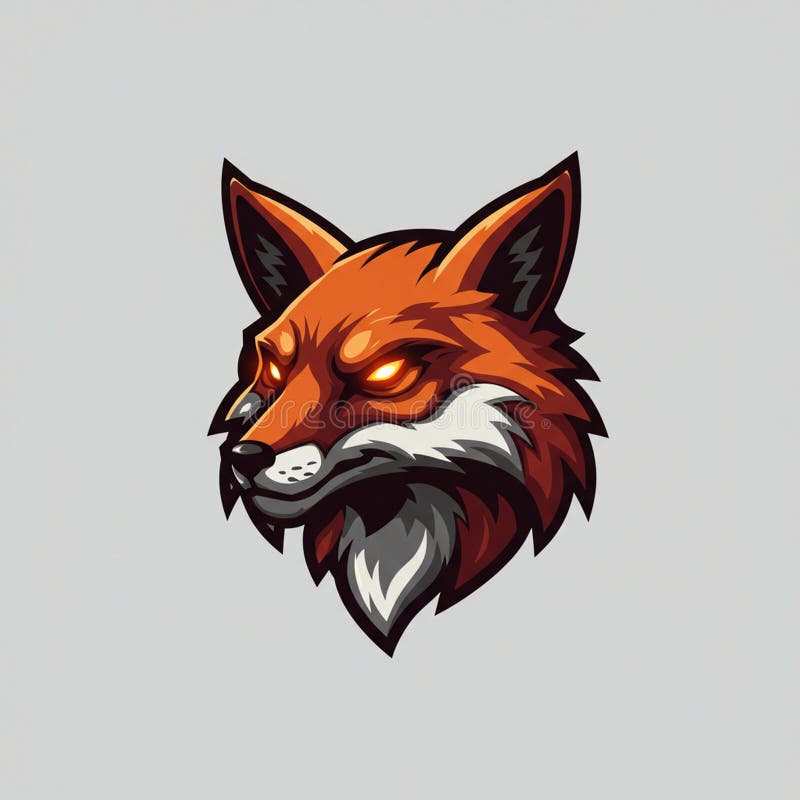 Fierce Fox Head Illustration: a Powerful and Striking Digital Artwork ...