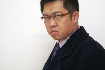 Fierce looking asian man stock photo. Image of aggressive - 1392094