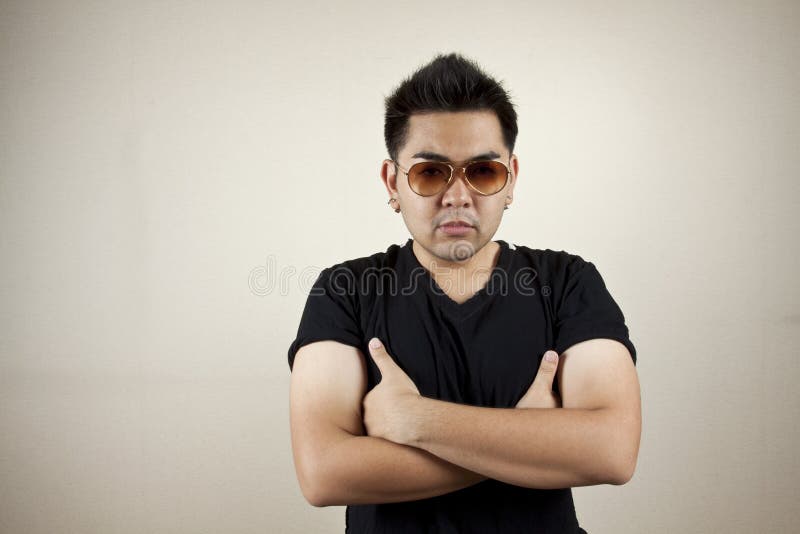 Fierce man stock photo. Image of physical, attractive - 19784942