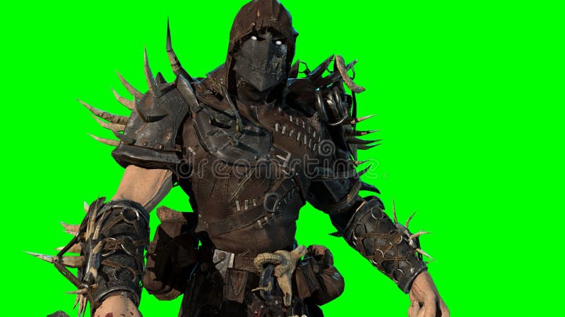 Fierce Orc Fighter 3d Render Stock Illustration - Illustration of ...