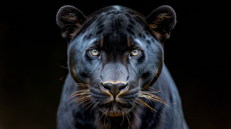 A fierce pantera staring stock image. Image of dominant - 313277363