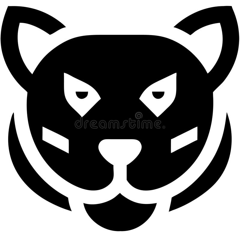 Fierce Panther Face Vector Art for Logos and Graphic Design Projects ...