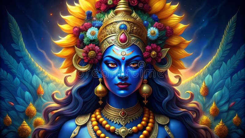 Powerful Depiction of Kali, the Hindu Goddess of Destruction and ...