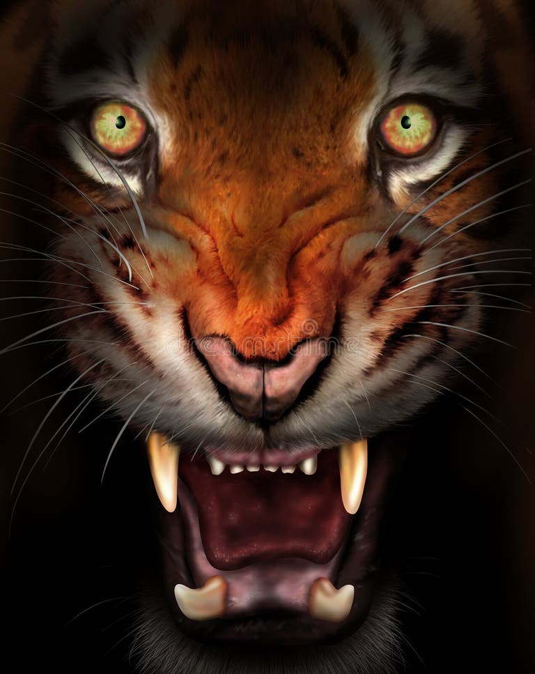 Fierce Tiger Stock Illustrations – 1,970 Fierce Tiger Stock ...