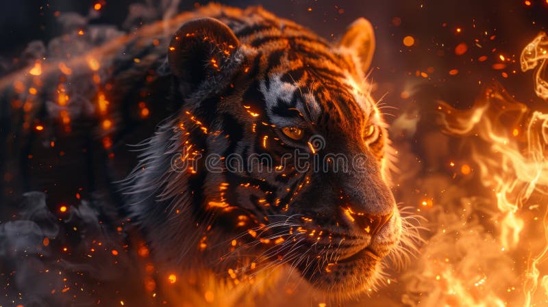 Fierce tiger logo stock photo. Image of chase, splash - 354591774