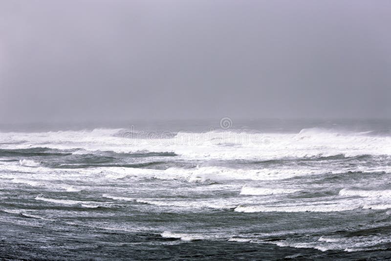 Fierce Winter Atlantic Ocean Stock Photo - Image of coastline, beauty ...