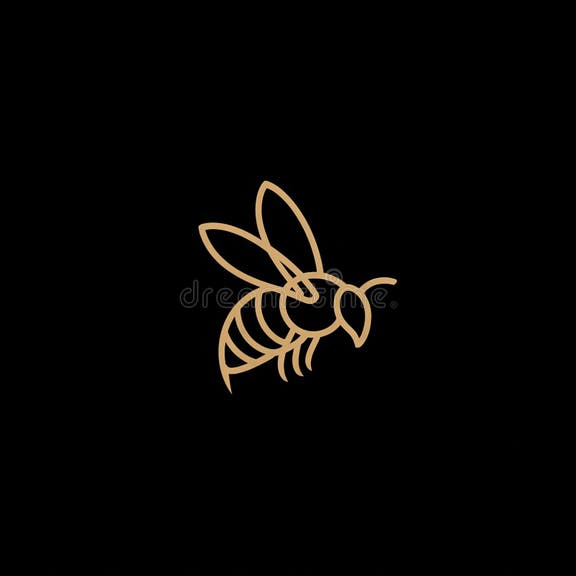 Fierce Yellow Wasp Logo stock illustration. Illustration of wasp ...