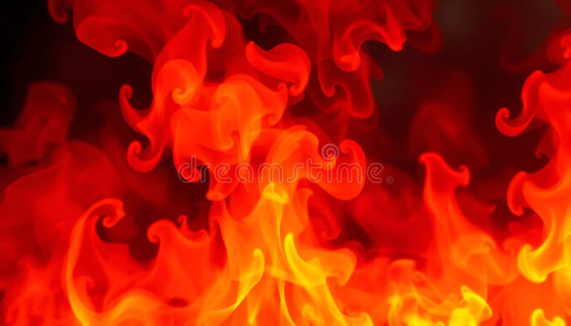 Fiery Abstract Background, Dynamic Flame Texture, Stock Photo ...