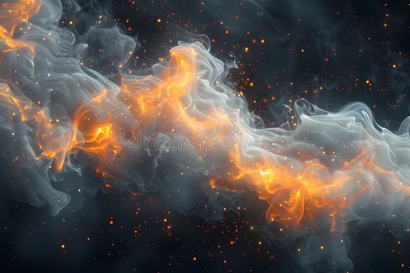 Fiery Abstract Background - Dynamic Smoke and Flame Overlay with ...