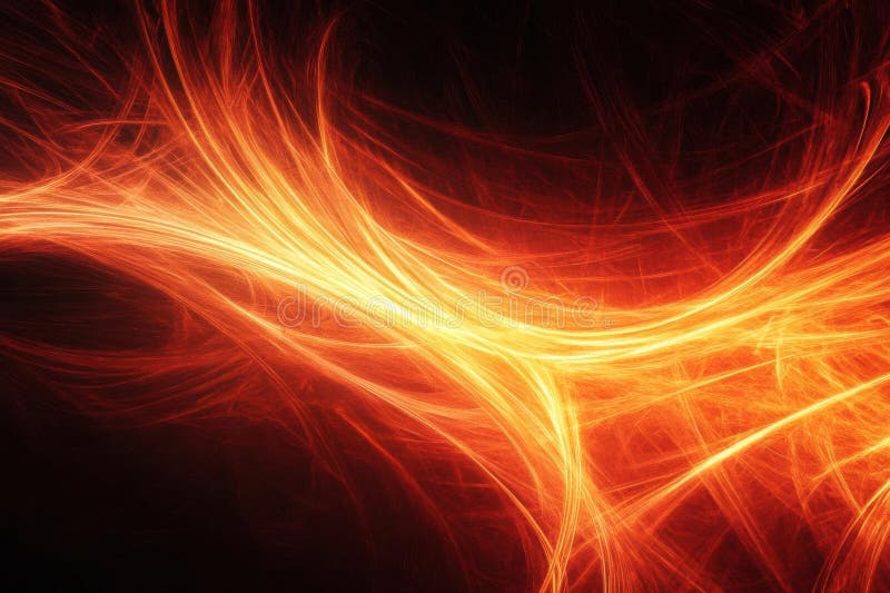 Fiery Abstract Background, a Symphony of Light and Color Stock ...