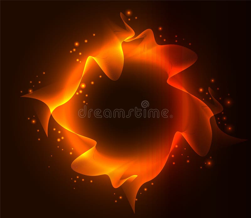 Fiery Abstract Background. Vector Illustration. Stock Vector ...