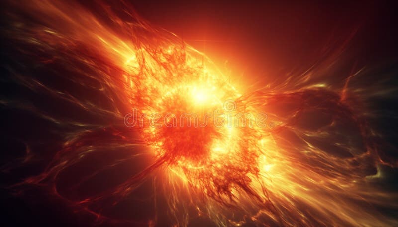 Fiery Abstract Explosion Ignites Vibrant Multi Colored Galaxy Backdrop ...