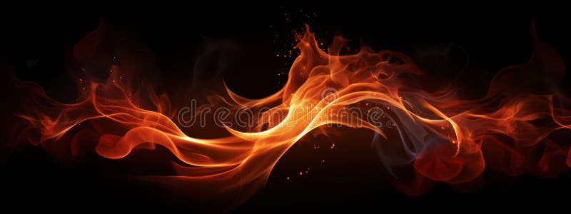 Fiery abstract flames stock illustration. Illustration of explosion ...