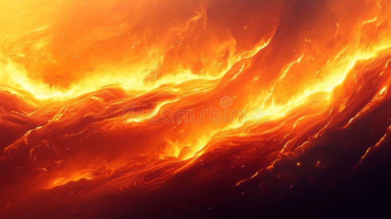 Fiery Abstract Orange and Red Background with Dynamic Flame Texture ...