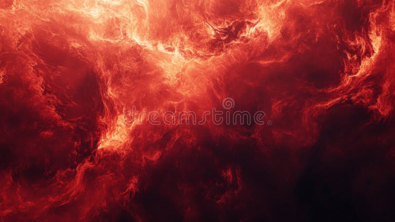 Fiery Abstract Space Background Stock Illustration - Illustration of ...
