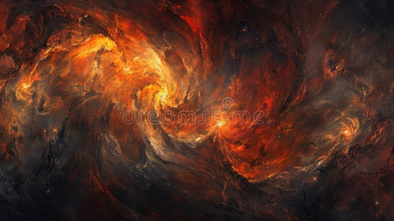 Fiery Abyss an Abstract Swirling Smoke and Flame Texture Background ...