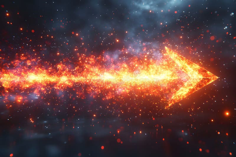 Fiery Arrow Breaking through Dark Universe Concept of Direction and ...