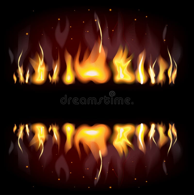 Fiery background stock vector. Illustration of flame - 27273385