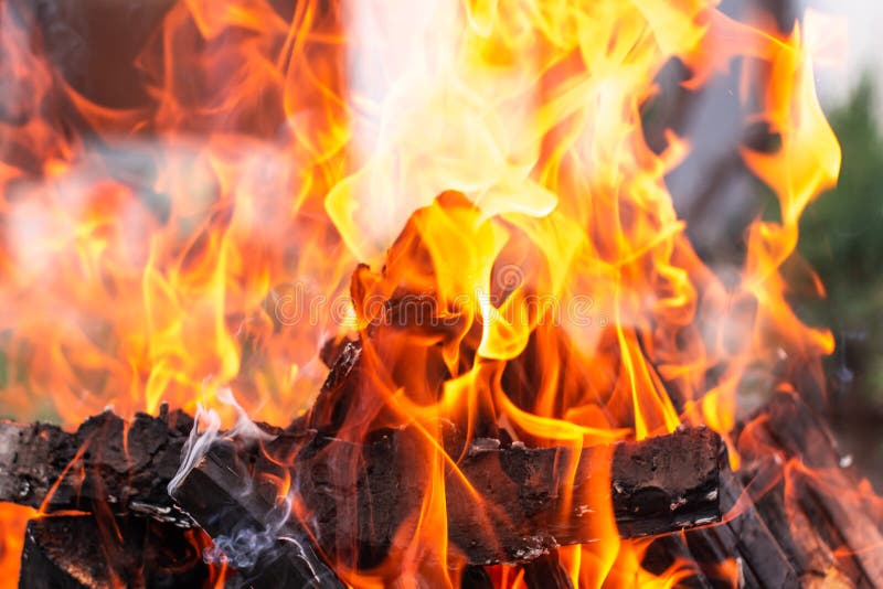 Fiery Background, Texture, Fire Closeup Stock Photo - Image of texture ...