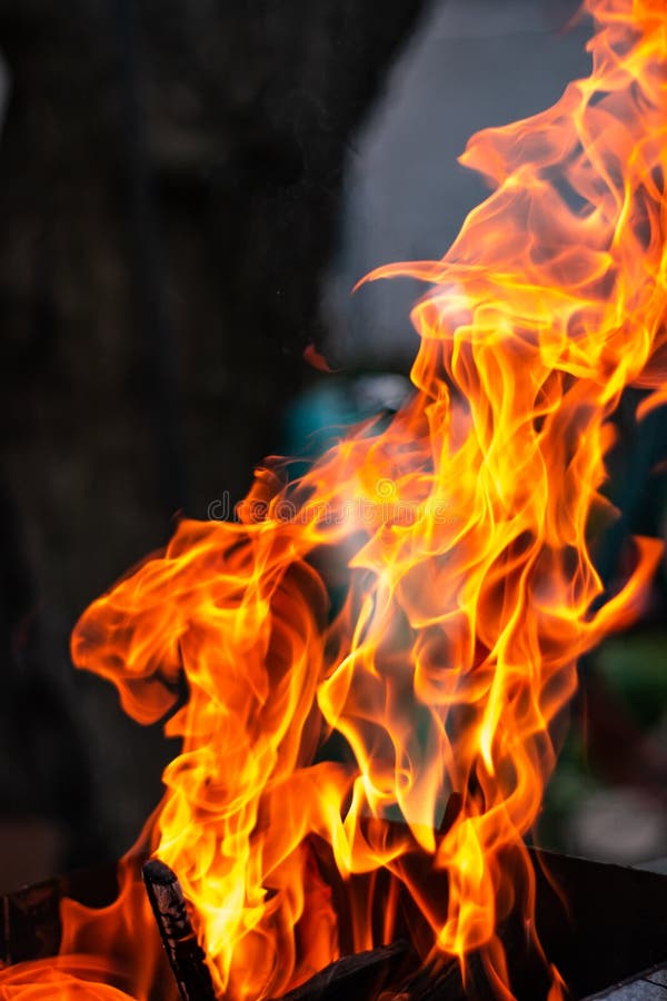 Fiery Background, Texture, Fire Closeup Stock Image - Image of texture ...